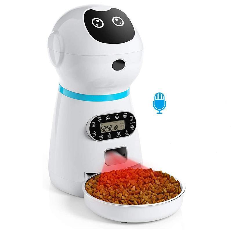 Automatic Robot Pet Feeder with Voice Record – Coolcat Gadget