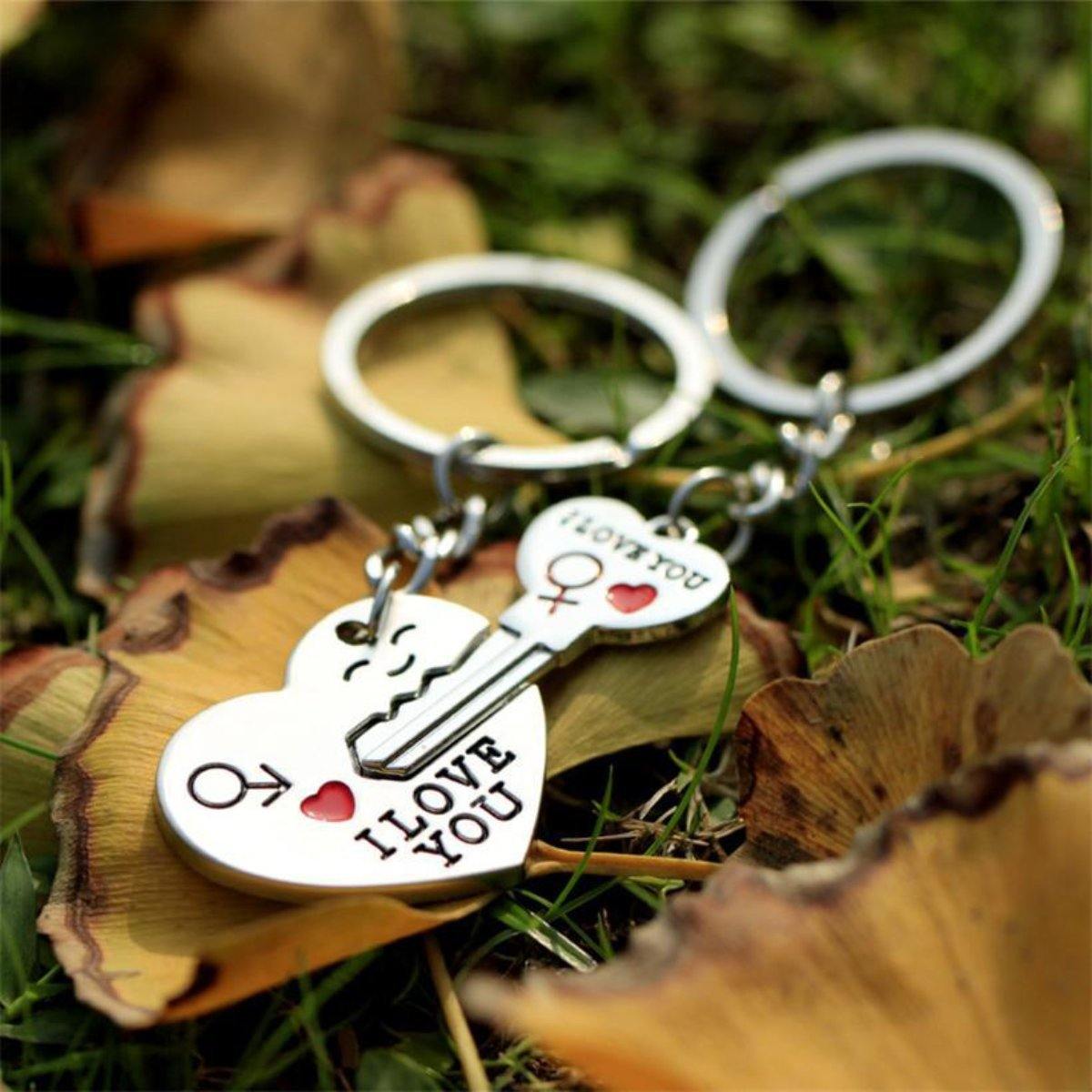 "Key to My Heart" Lovers Keychain Set – Coolcat Gadget