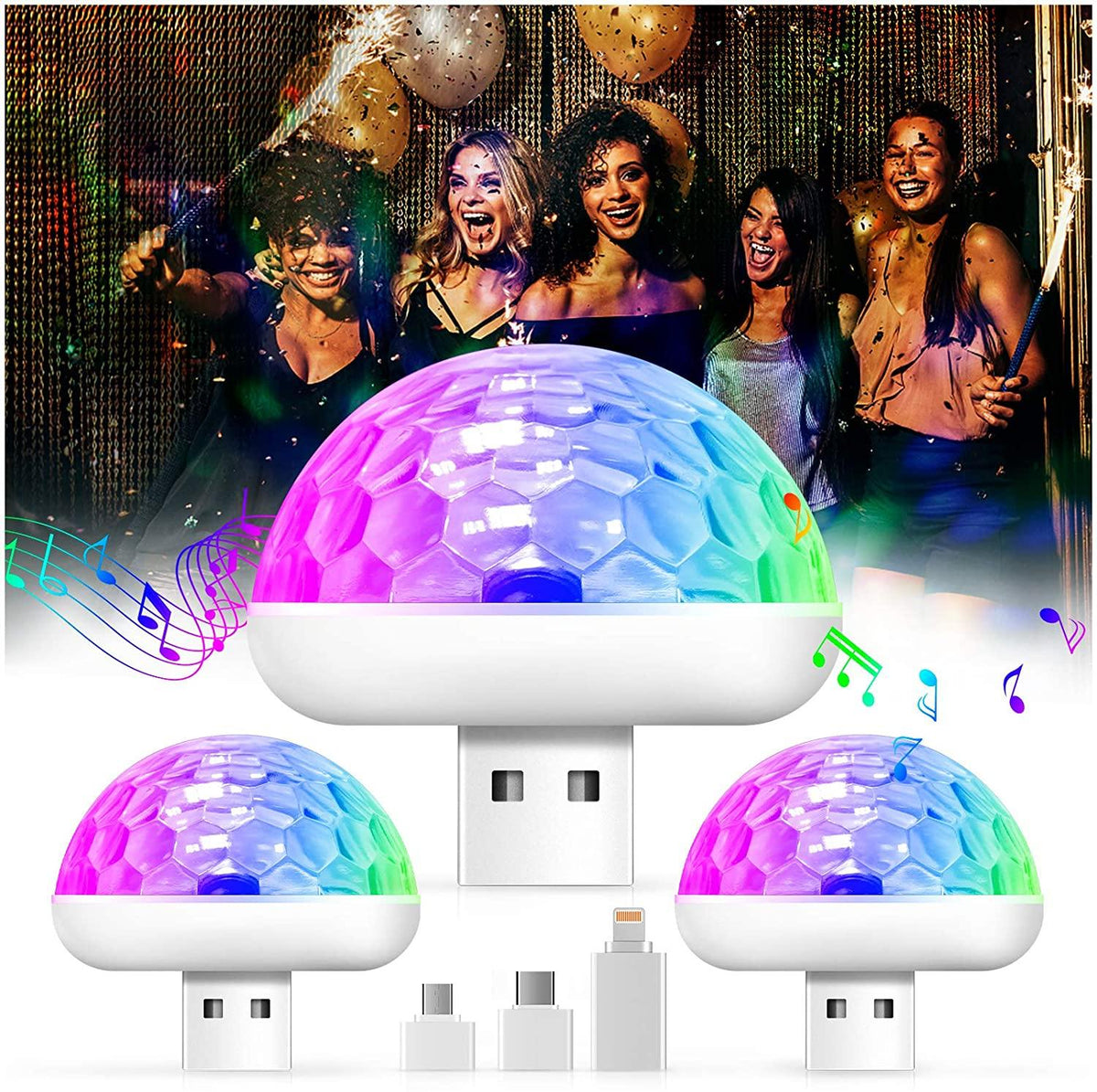 Mini USB Disco Ball Party Lights – Coolcat Gadget