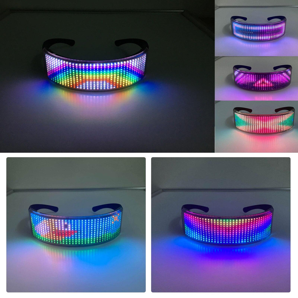 LED Light Party Glasses with Customizable Animations – Coolcat Gadget
